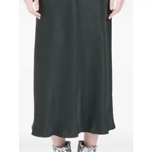 MAISON MARGIELA Bias-cut Satin Midi Skirt - Black