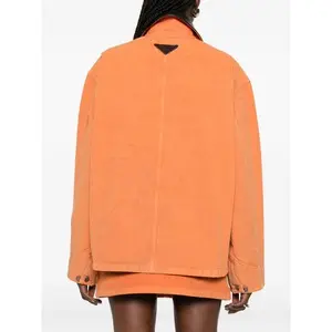 Prada Long-sleeved Collared Jacket - Orange