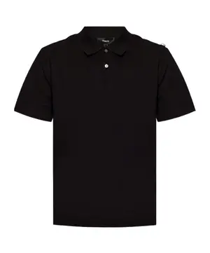 Theory Goris Short-sleeved Polo Shirt - Black