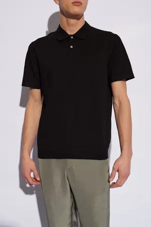 Theory Goris Short-sleeved Polo Shirt - Black