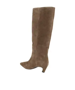 Ash Pointed-toe Knee-high Boots - Brown