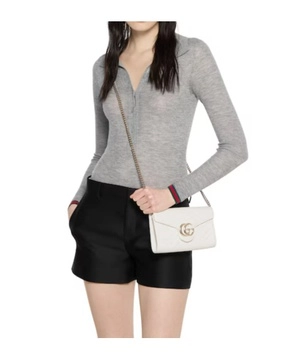 Gucci Logo Plaque Quilted Clutch Bag