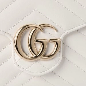 Gucci Logo Plaque Quilted Clutch Bag