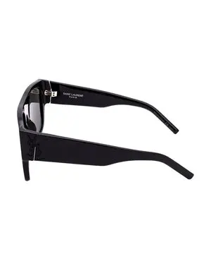 Saint Laurent Logo Sunglasses - Gray