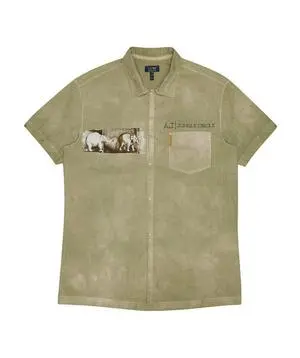 Emporio Armani Logo Detail Shirt - Nude