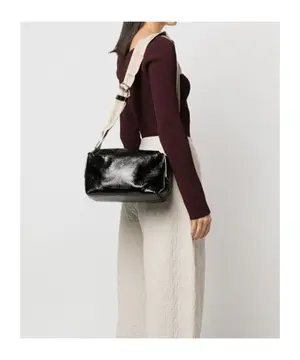 UMA WANG Zipper Shoulder Bag - Black