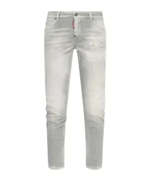 Dsquared2 Jennifer Mid-rise Distressed Jeans - Grey