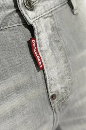 Dsquared2 Jennifer Mid-rise Distressed Jeans - Grey