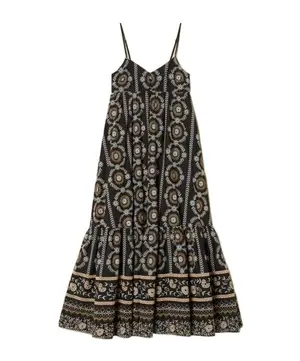 TWINSET Embroidered Maxi Dress With Floral Patterns - No