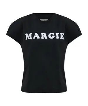 MAISON MARGIELA Margie Logo T-shirt - Black