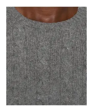 Polo Ralph Lauren Cable-knit Logo Sweater - Gray