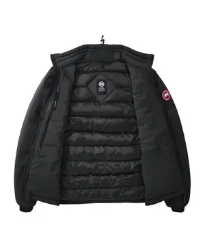 Canada Goose Logo Patch Zip-up Down Jacket