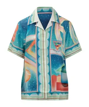 Casablanca Printed Silk Shirt