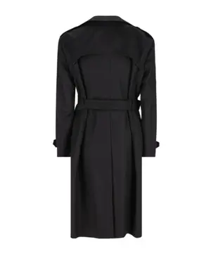 Tagliatore Long Sleeve Double-breasted Belted Trench Coat