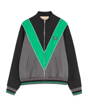 Valentino Garavani Vlogo Signature Zip-up Sweatshirt - Black