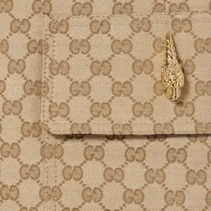 Gucci Gg Cotton Canvas Fabric Dress