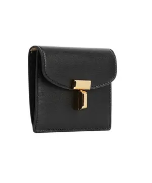 TOTEME T-lock Small Card Holder - Black