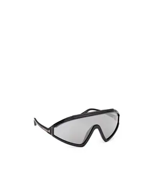 TOM FORD Lorna Shield Frame Sunglasses - Gray