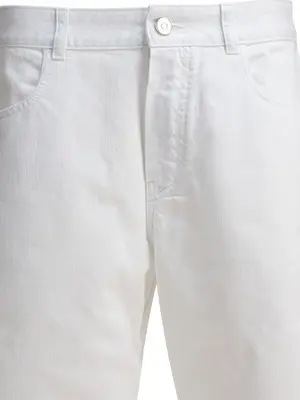 Alaïa Rounded Wide-leg Jeans - White