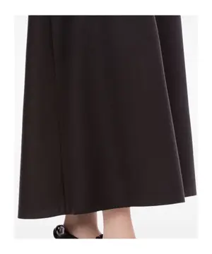 Alberta Ferretti High Waist Pleated Midi Skirt
