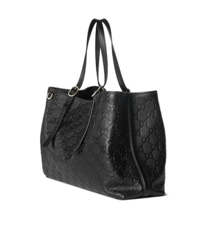 Gucci Emblem Large Tote Bag - Black