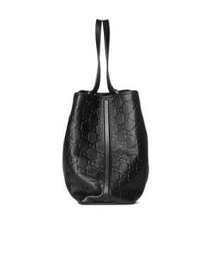 Gucci Emblem Large Tote Bag - Black