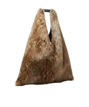 MAISON MARGIELA Fur-effect Japanese Shoulder Bag