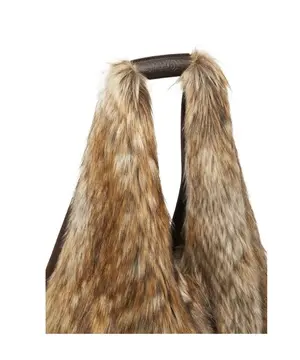 MAISON MARGIELA Fur-effect Japanese Shoulder Bag