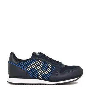 Emporio Armani Logo Detail Sneakers - Black