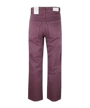 ICON DENIM LOS ANGELES Star Detail Straight-leg Jeans
