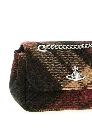 VIVIENNE WESTWOOD Small Wool Shoulder Bag - Red