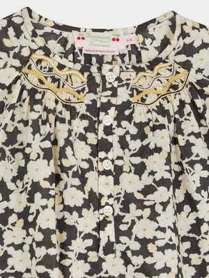 Bonpoint Biancarosa Blouse With Floral Print