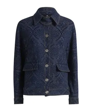 Etro Denim Jacquard Jacket