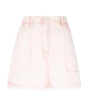 Alberta Ferretti Pink Denim Miniskirt