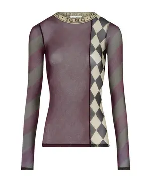 JEAN PAUL GAULTIER Patchwork Long-sleeve Top