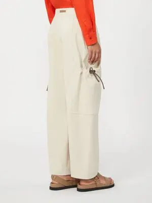 Max Mara Drawstring Pocket Trousers - Beige