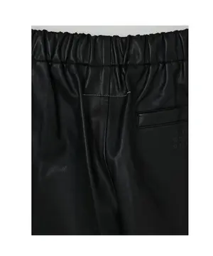 MAISON MARGIELA Elastic Waist Zip Pocket Trousers - Black