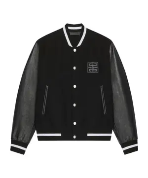 Givenchy 4g Motif Varsity Jacket - Black