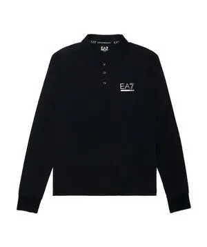 EA7 Logo Pattern Polo Shirt