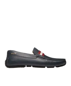 Bally Striped Driving Loafers