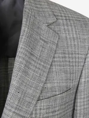 Canali American Straight Check Blazer - Gray