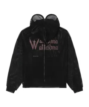 We11Done Embellished Tulle Jacket With Hood
