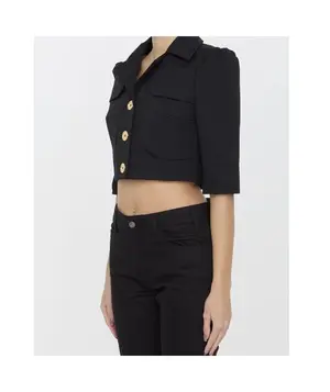 PATOU Single-breasted Cropped Blazer