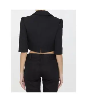 PATOU Single-breasted Cropped Blazer