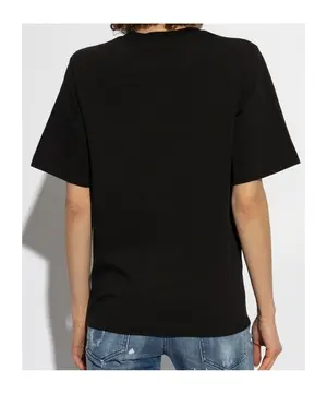 Dsquared2 Logo Printed Crewneck T-shirt - Black