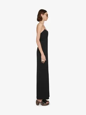 Givenchy 4g Jacquard Spaghetti Strap Maxi Dress