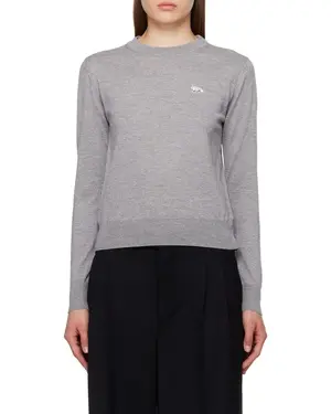 Maison Kitsuné Baby Fox Patch Crewneck Jumper