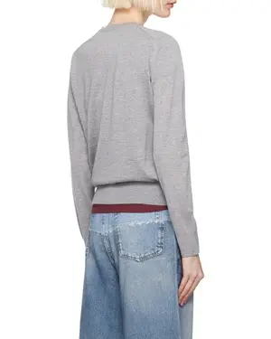 Maison Kitsuné Baby Fox Patch Crewneck Jumper
