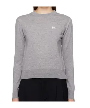 Maison Kitsuné Baby Fox Patch Crewneck Jumper