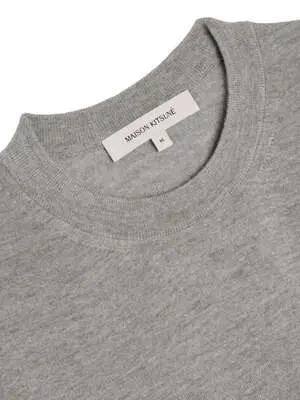 Maison Kitsuné Baby Fox Patch Crewneck Jumper - Gray